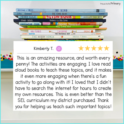 Social Emotional Learning Book Companion Lessons SEL Read Aloud Activi