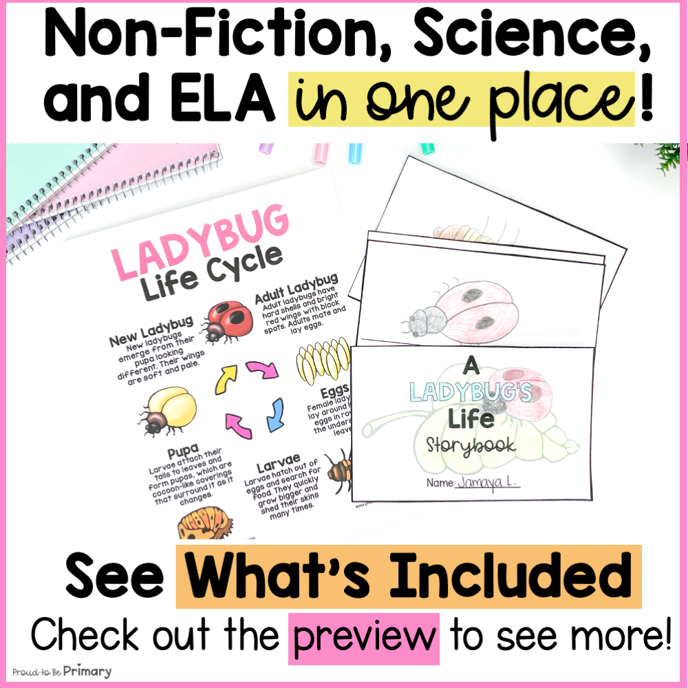 Spring Season Science & Non-Fiction ELA Unit – Proud to be Primary