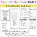 85 Weekly Poems & Poetry Comprehension Small Group Shared Reading Acti