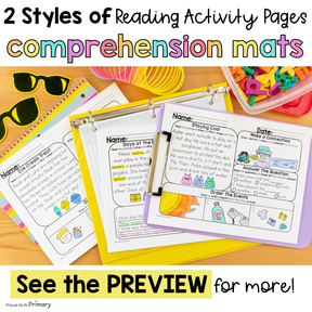 Summer Reading Comprehension Passages