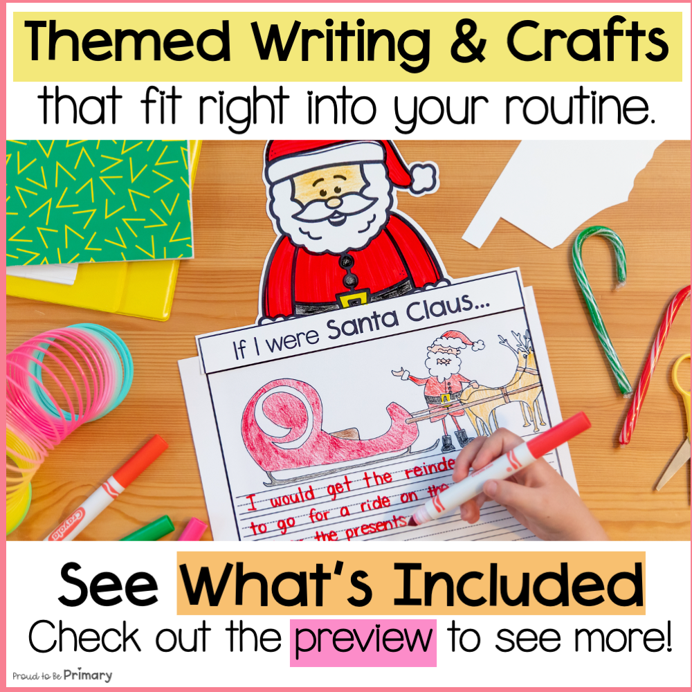 Christmas Activities - Reindeer Craft, Games, Santa Letter - Math & Li ...