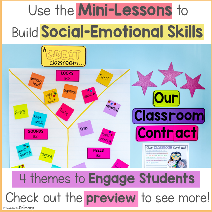 Back to School Social Emotional Learning Activities for K-2 – Proud to ...