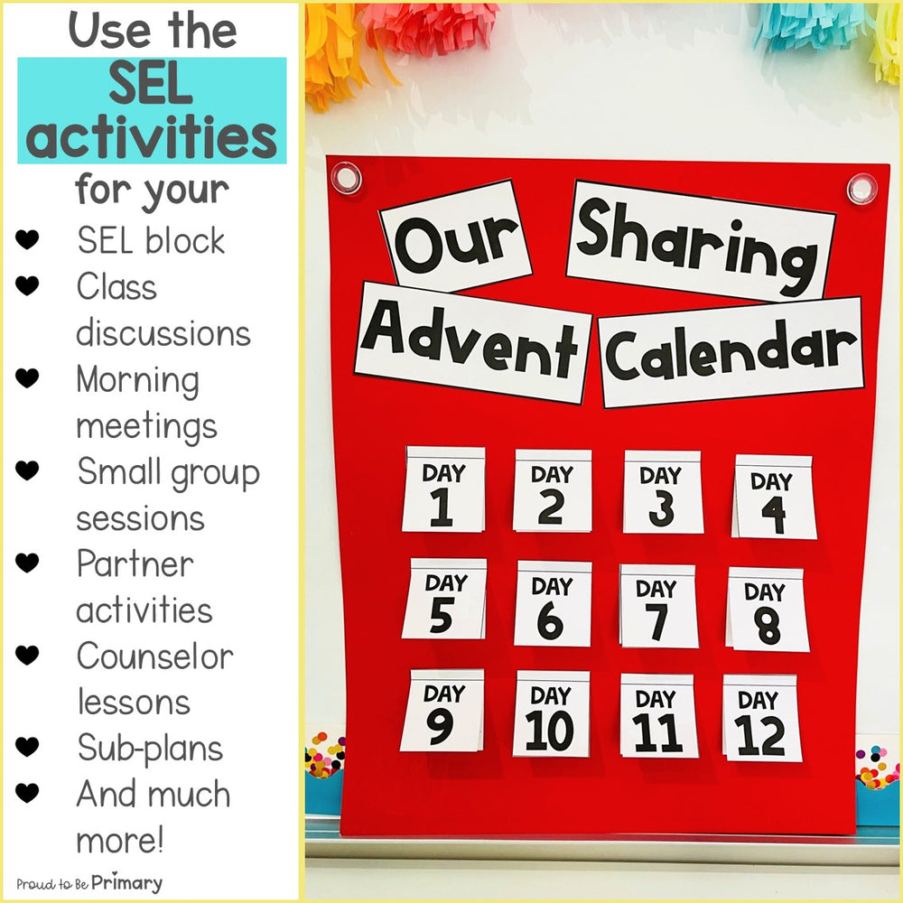 Winter Christmas Valentine SEL Activities Give Self-Love Friendship