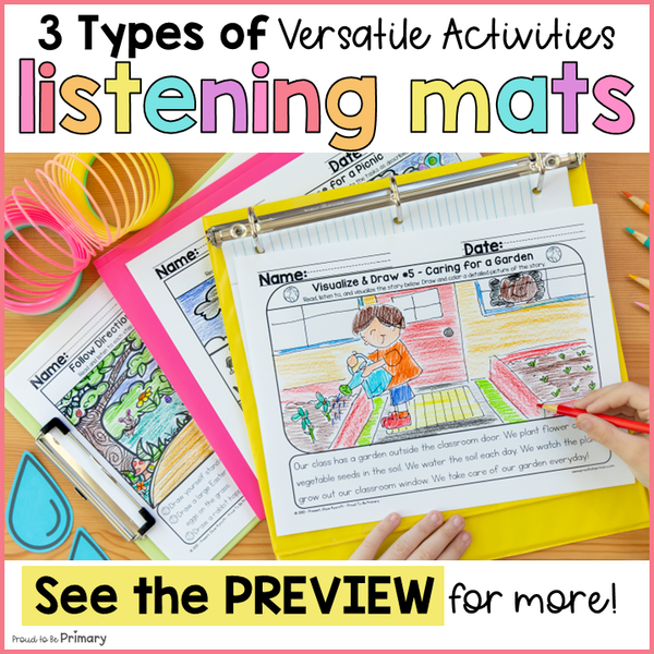 April Spring Activities Following Directions Listening Activity Listen