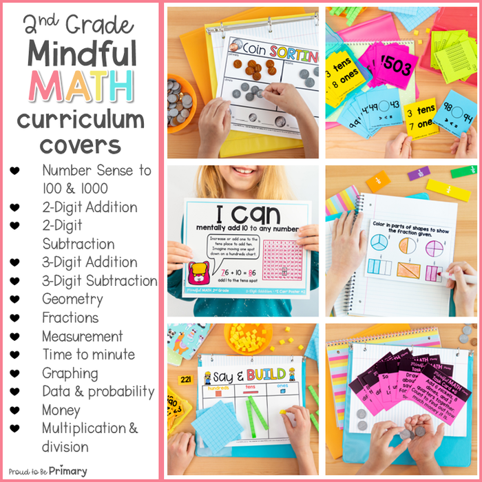 2nd Grade Math Curriculum Games, Centers, Worksheets, Activities
