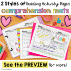 February Reading Comprehension Passages: Daily Comprehension Mats