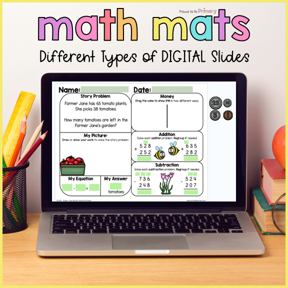 May Math Spiral Review Worksheets for 2nd Grade – Proud to be Primary