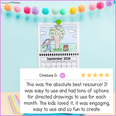 Monthly Editable Directed Drawing Calendar 2025 2026 through 2030 - Ke