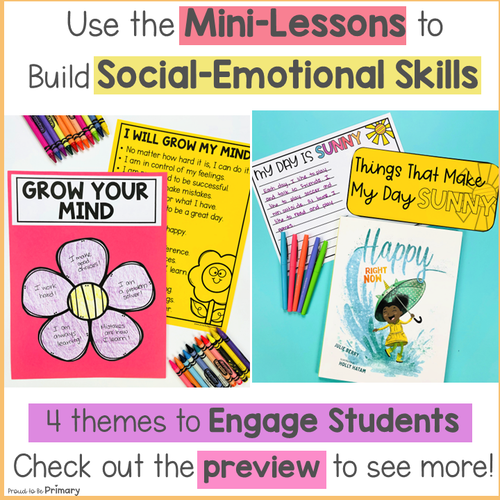 Spring Activities & Crafts- Growth Mindset & Social Emotional Learning