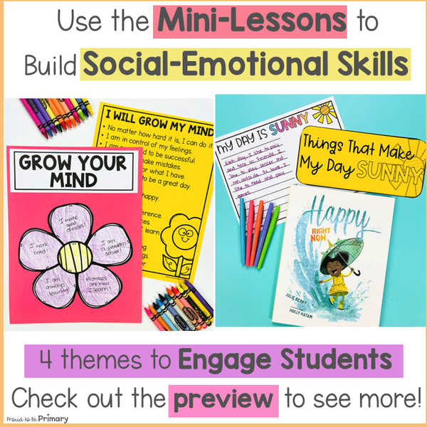 Spring Activities & Crafts- Growth Mindset & Social Emotional Learning