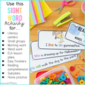 Dolch Sight Word Reading & Drawing Books