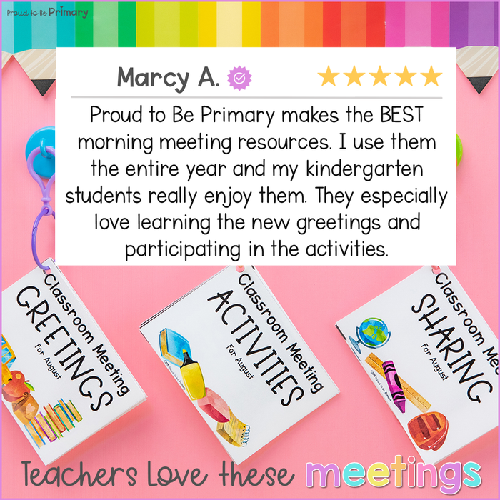 Back to School August Good Morning Meeting Google Slides SEL Activitie