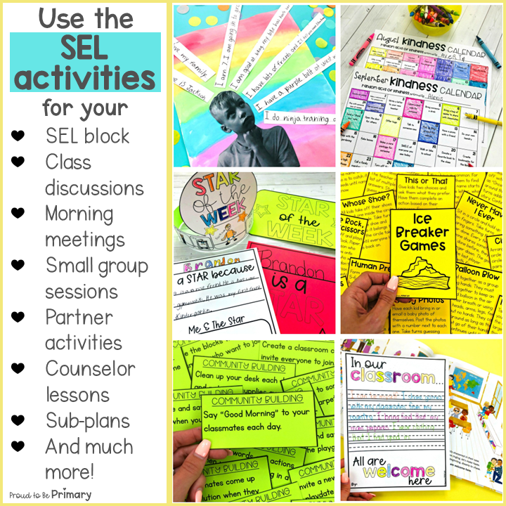 Back to School Social Emotional Learning Activities for K-2 – Proud to ...