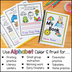 Alphabet Coloring Book Color By Letter Alphabet Writing Practice Works