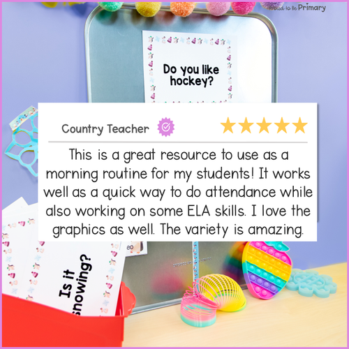 Question of the Day - Morning Meeting Conversation Starters & Student