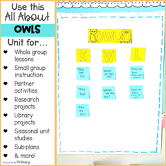 Owl Bird Science & Non-Fiction ELA Unit