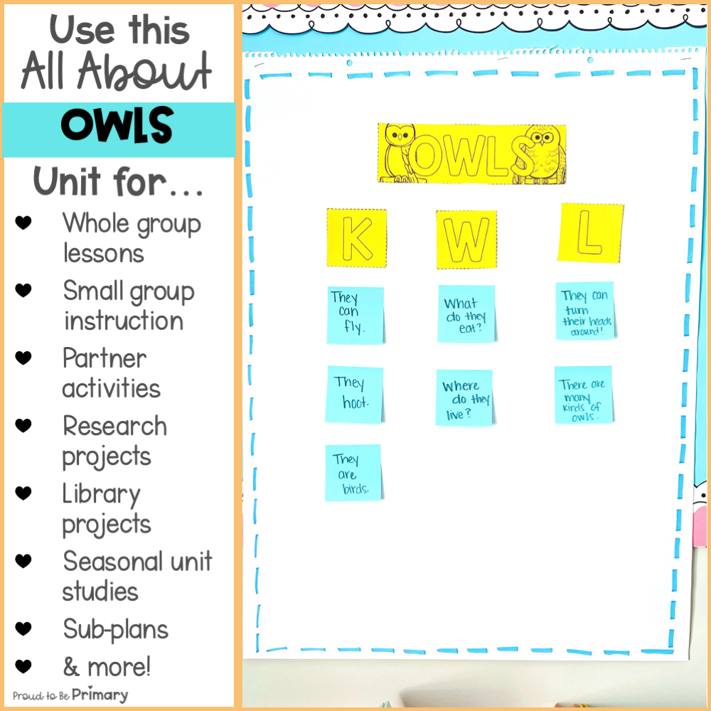 Owl Bird Science & Non-Fiction ELA Unit – Proud to be Primary