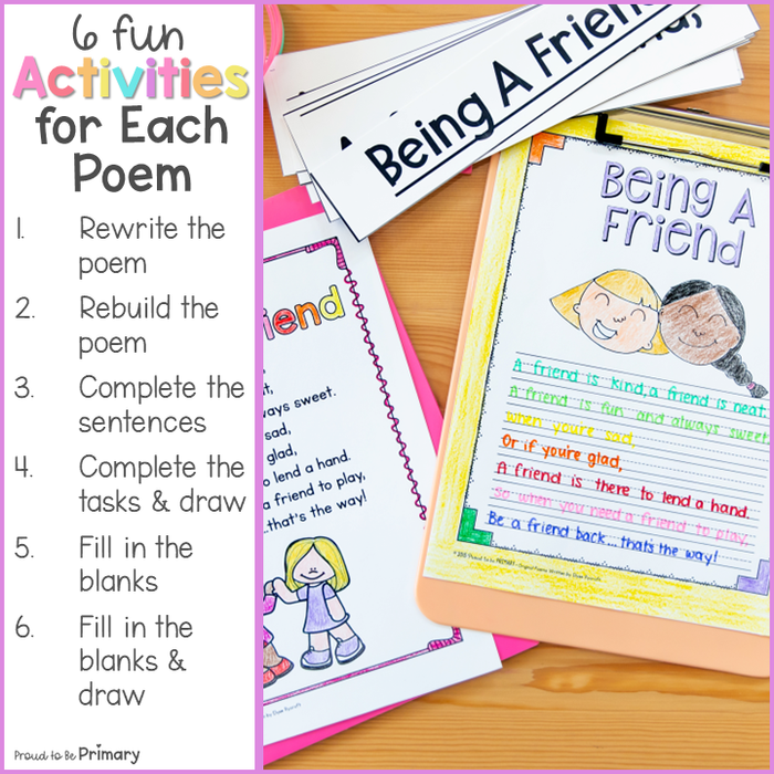 85 Weekly Poems & Poetry Comprehension Small Group Shared Reading Acti