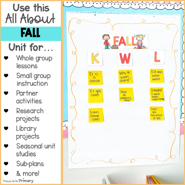 Fall Season Non-Fiction ELA & Science Unit