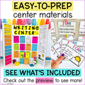 Writing Center for Kindergarten, First, and Second Grade Classrooms