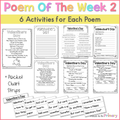 Poem of the Week Shared Reading & Poetry Month Activities with 100th D