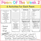 Poem of the Week Shared Reading & Poetry Month Activities with 100th D