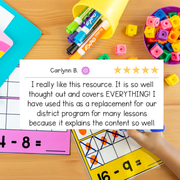 1st Grade 1 Math Subtraction Within 20 Practice Word Problems, Centers