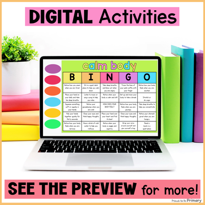 Self-Regulation SEL Read Aloud Activities & Books Yoga Cards Breathing