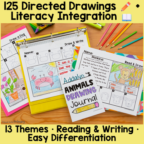 125 Directed Drawing Writing Reading Early Finishers Activities Draw
