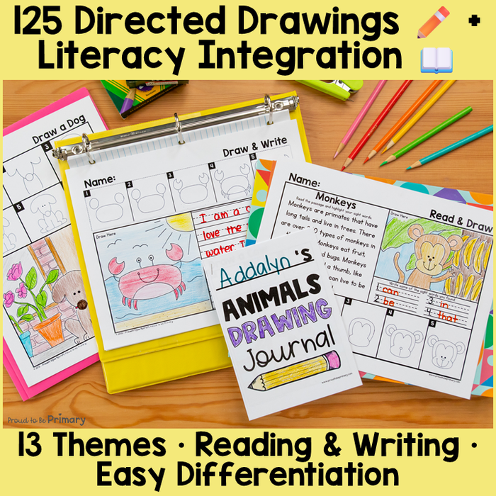 125 Directed Drawing Writing Reading Early Finishers Activities Draw