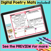 Back to School Poems of the Week Activities & Poetry Comprehension Wor