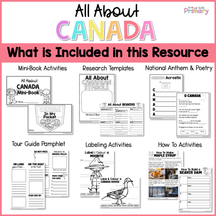 Canada & Canadian Symbols Unit - Social Studies and Language Arts