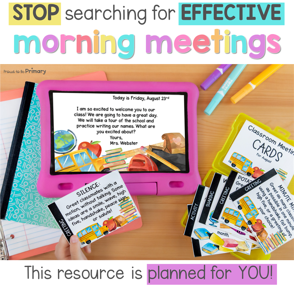 SEL Morning Meeting Google Slides Questions Greetings Social Emotional