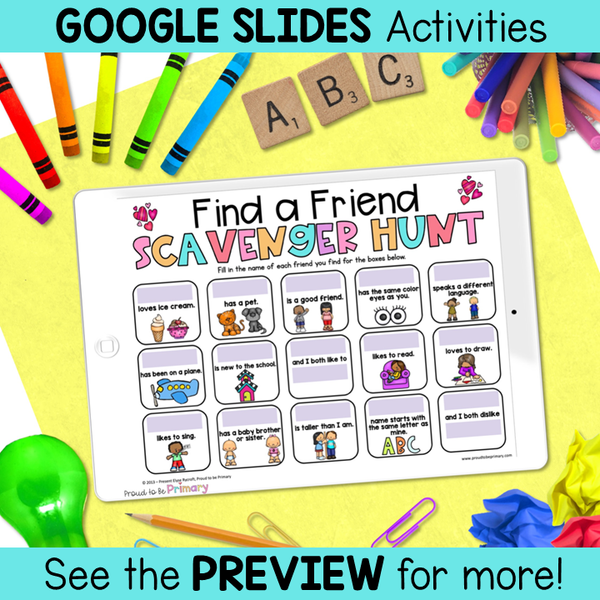 First Week of School SEL Activities Community Building, All About Me