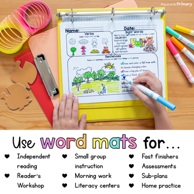 Morning Word Work Activities - No-Prep Spelling & Sight Word Practice