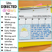 Step-by-Step Directed Drawing & Writing - Weather, Bugs, Plants, Tree