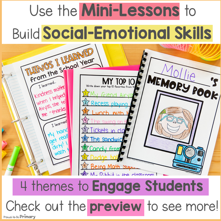 End of the School Year Social-Emotional Learning Activities for K-2 ...