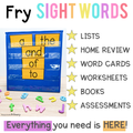 Fry 300 Sight Word List Activities, Books, Worksheets & Assessments
