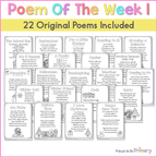 85 Weekly Poems & Poetry Comprehension Small Group Shared Reading Acti