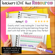 Alphabet Coloring Book Color By Letter Alphabet Writing Practice Works