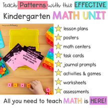 Kindergarten Patterning Lessons Pattern Block Math Center Activities W