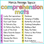 March Reading Comprehension Passages