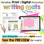 Writing Prompts Journal Paper Sentence Narrative Opinion Writing Cente