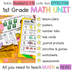 Grade 1 Math Counting Numbers to 10 First Grade Math Centers Posters A