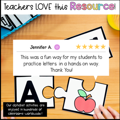 Alphabet ABC Puzzles - Letter Sounds Formation Matching Uppercase and