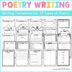 Poetry Writing Unit Poetry Comprehension Activities, Poetry Notebook,