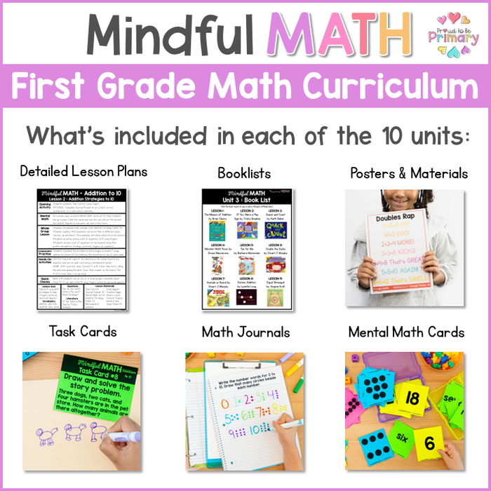 Grade 1 MATH Curriculum - 1st Grade Math Bundle for the Entire Year