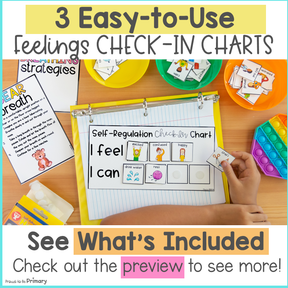 Calm Down Corner Kit - Feelings Chart, Calming Strategies, Breathing V