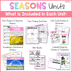 Spring Summer Fall Winter Writing & Reading Activities, Crafts, Scienc