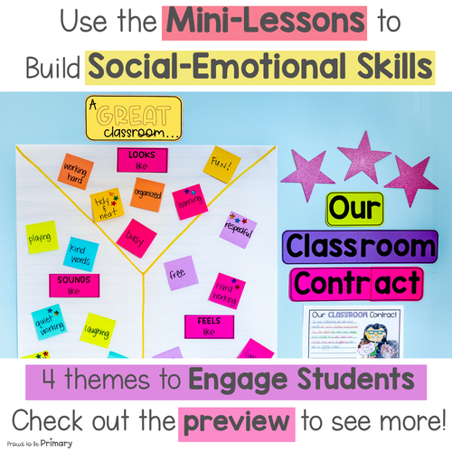 First Week of School SEL Activities Community Building, All About Me